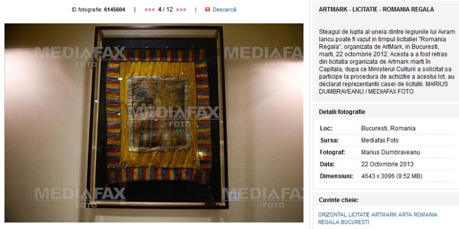 Victorie a statului roman: Drapelul de lupta al legionarilor lui Avram ...